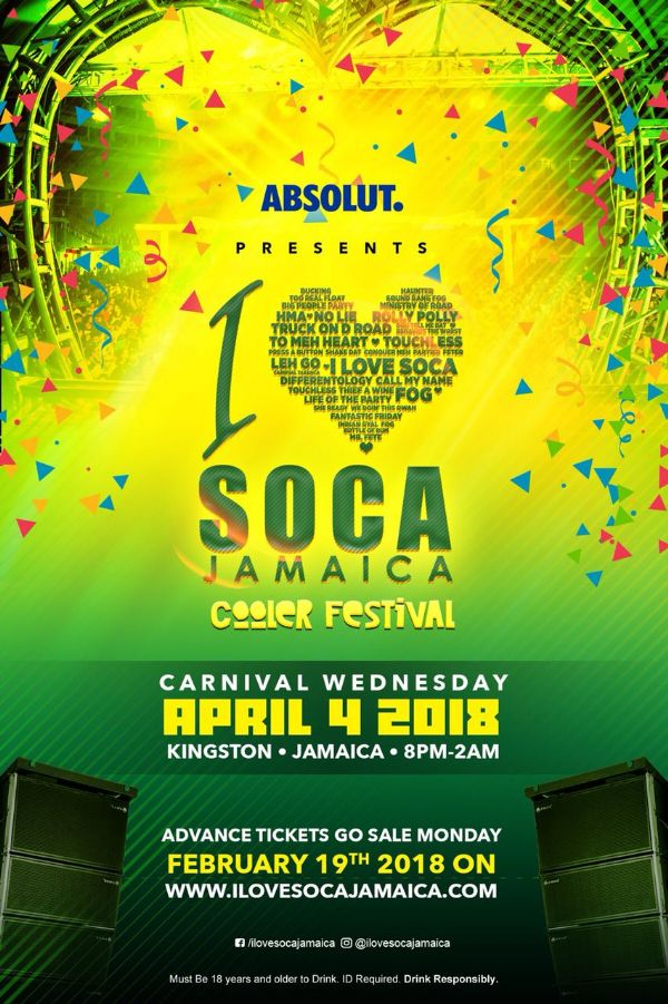 I Love Soca Jamaica Carnival 2018