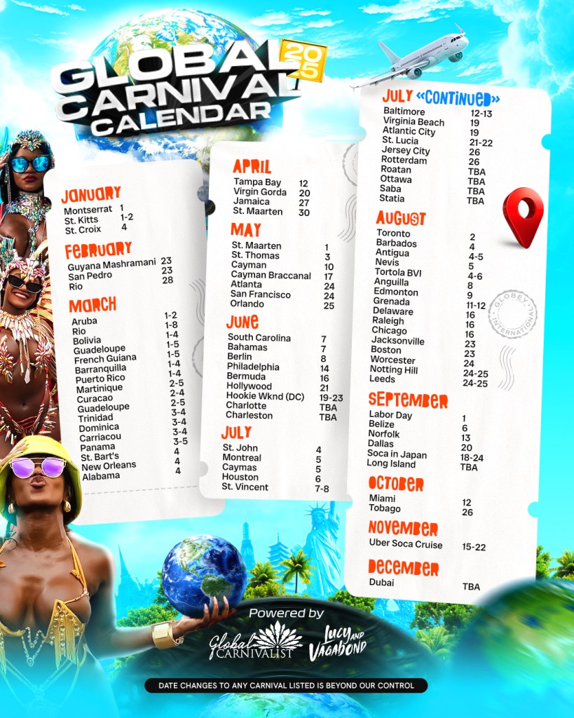 Carnival Calendar 2026